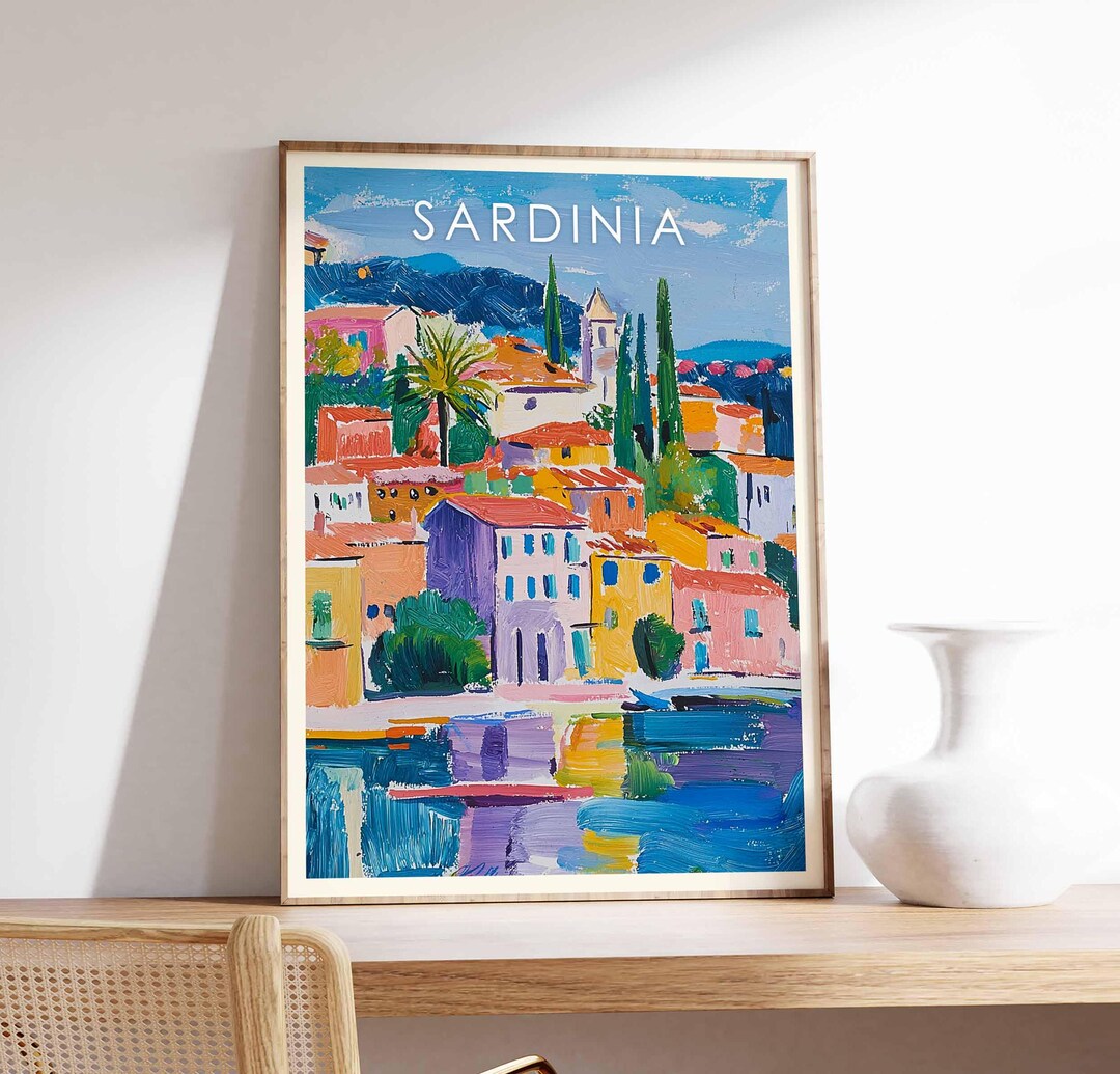 Sardinia Poster, Italy Poster, Sardinia Wall Art, Sardinia Print ...