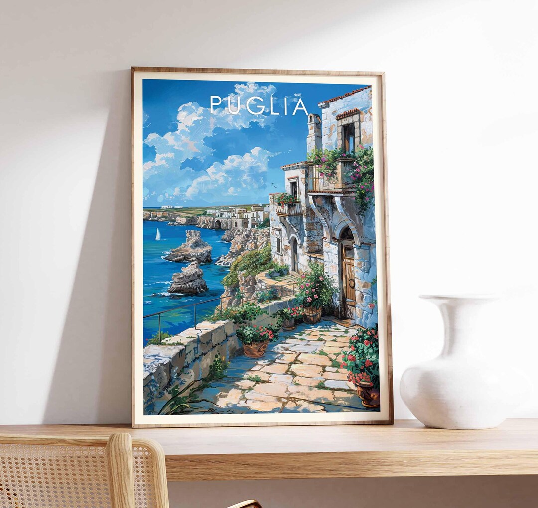 Puglia Poster, Italy Poster, Puglia Prints, Puglia Wall Art, Puglia ...