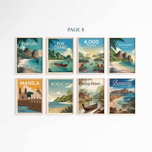 Southeast Asia Travel Poster Set: Retro Asian Art Prints - Etsy