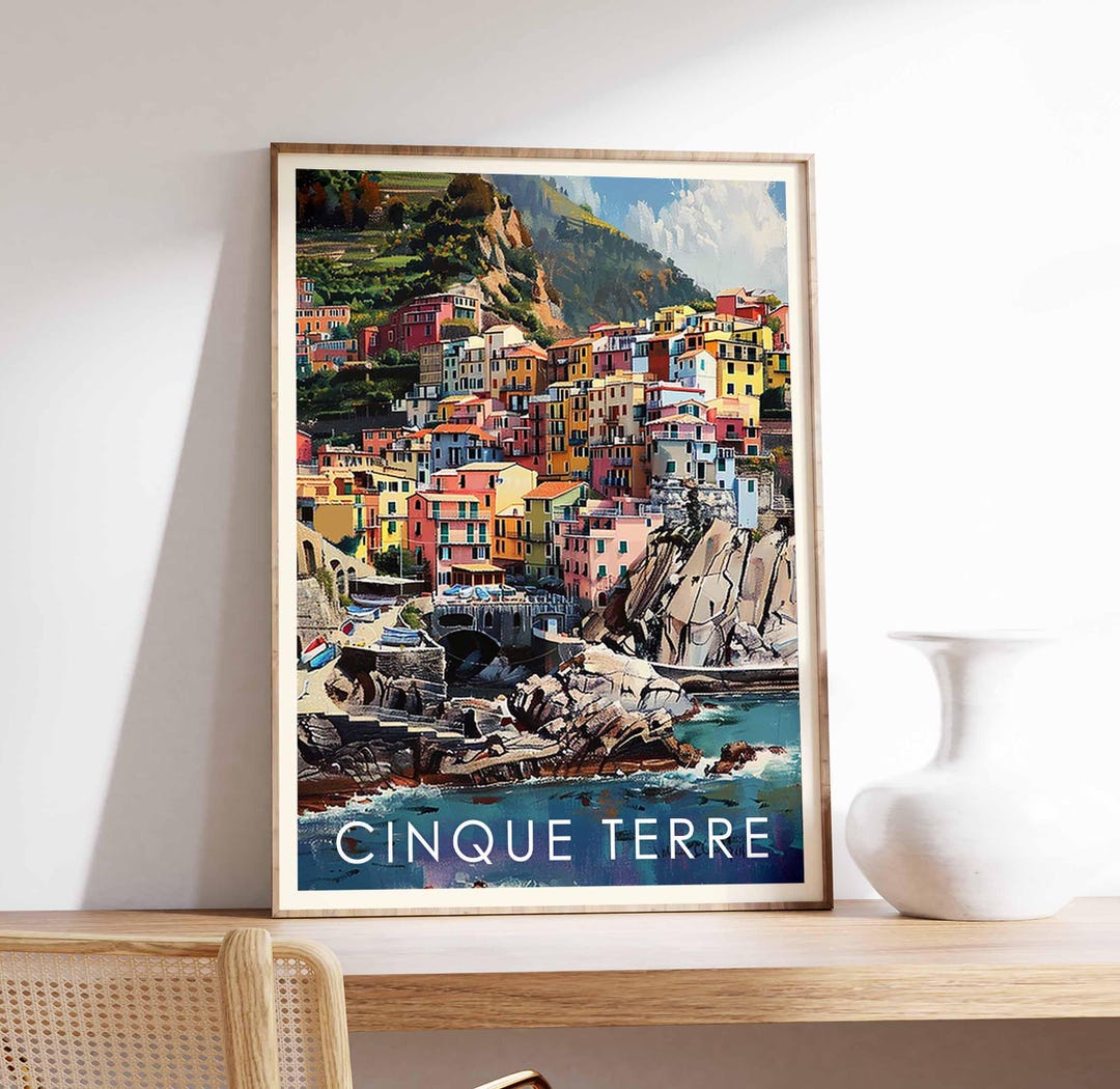 Cinque Terre Poster, Cinque Terre Print, Cinque Terre Wall Art, Italian ...