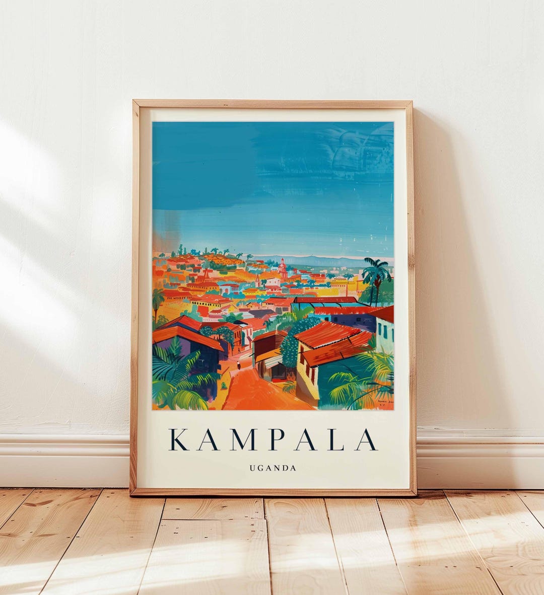 Kampala Uganda Travel Poster: Vibrant East Africa Wall Art - Etsy