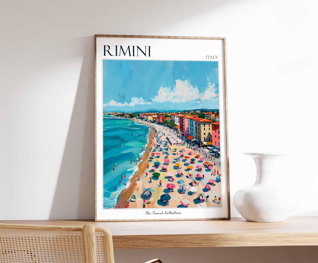 Rimini Poster, Italian Travel Print, Rimini Travel Art, Rimini Wall Art ...