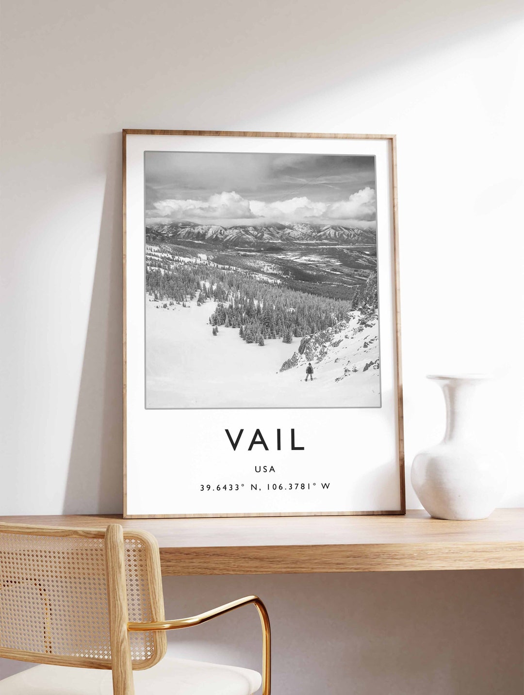 Vail Poster, Vail Ski Print, French Skiing Poster, Colorado Skiing ...