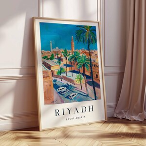 Riyadh Poster: Modern Saudi Arabia Cityscape Art Print - Etsy