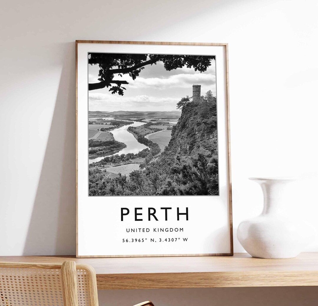 Perth Poster, Scotland Print, Perth Wall Art, Perth Decor, Perth Art ...
