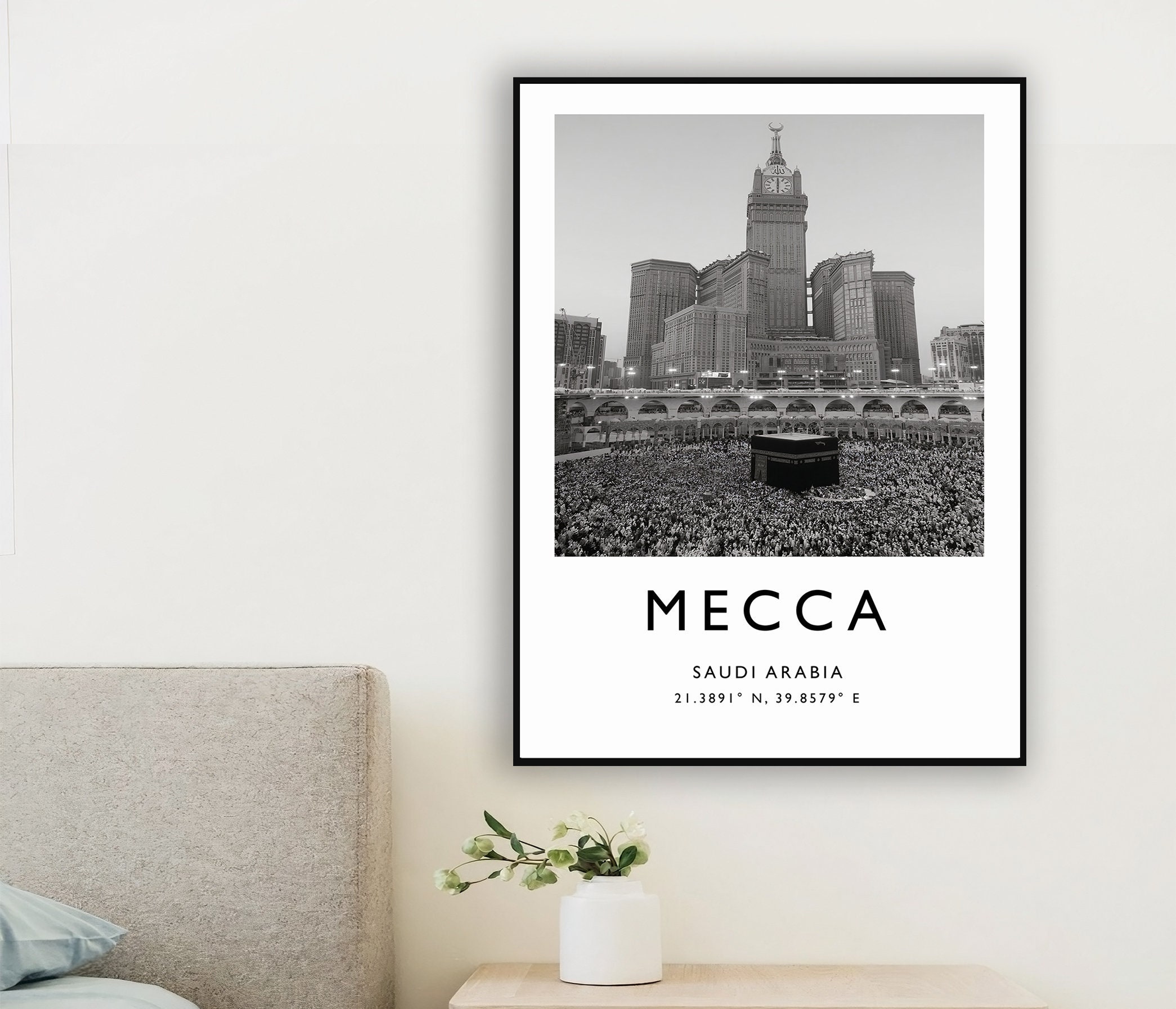Mecca Travel Print Mecca Travel Poster Saudi Arabia Print | Etsy