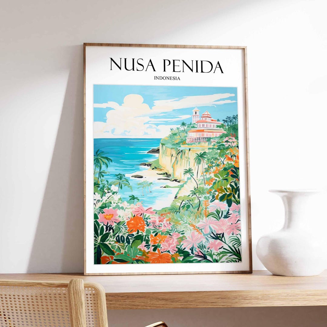 Nusa Penida Poster, Bali Poster, Indonesia Wall Art, Nusa Penida Print ...