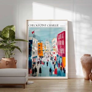 Checkpoint Charlie Poster, Germany Travel Print, Europe Travel Poster ...
