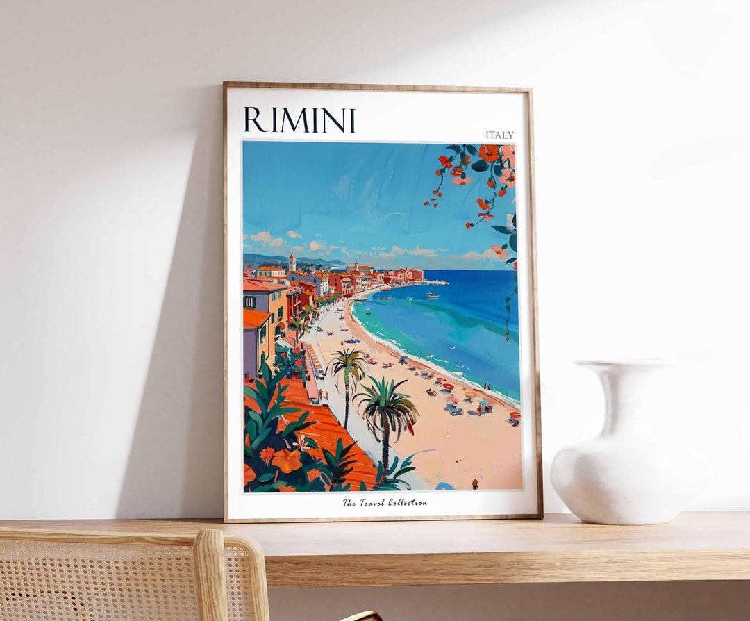 Rimini Poster, Italian Travel Print, Rimini Travel Art, Rimini Wall Art ...