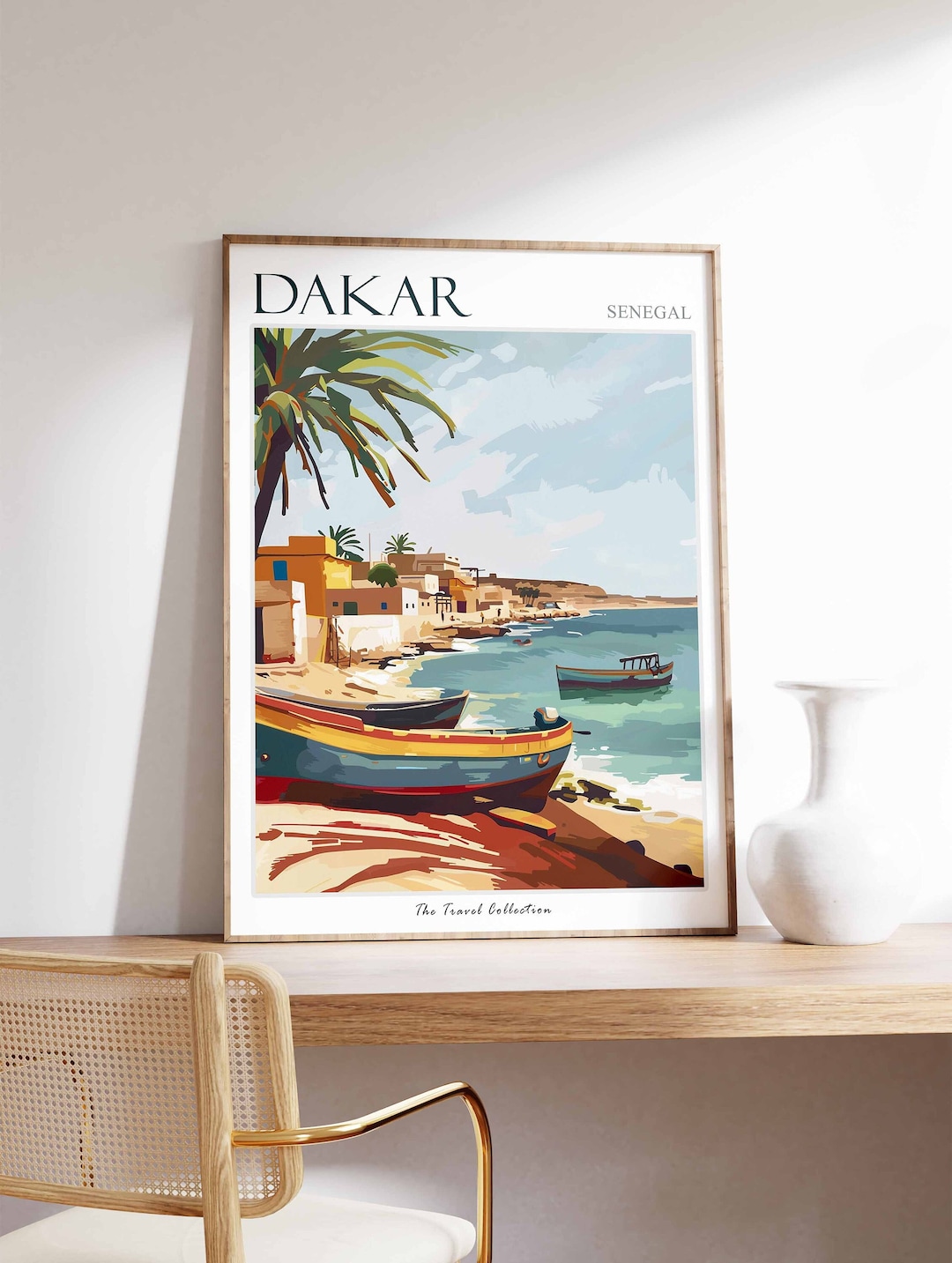 Dakar Poster, Dakar Travel Print, Senegal Travel Poster, African Decor ...