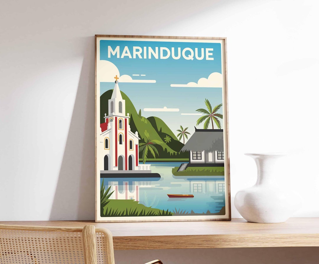 Marinduque Print, Southeast Asia Poster, Philippines Travel Poster ...
