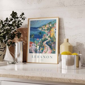 Lebanon Poster, Lebanon Travel Print, Asia Wall Art, Asian Travel Print ...
