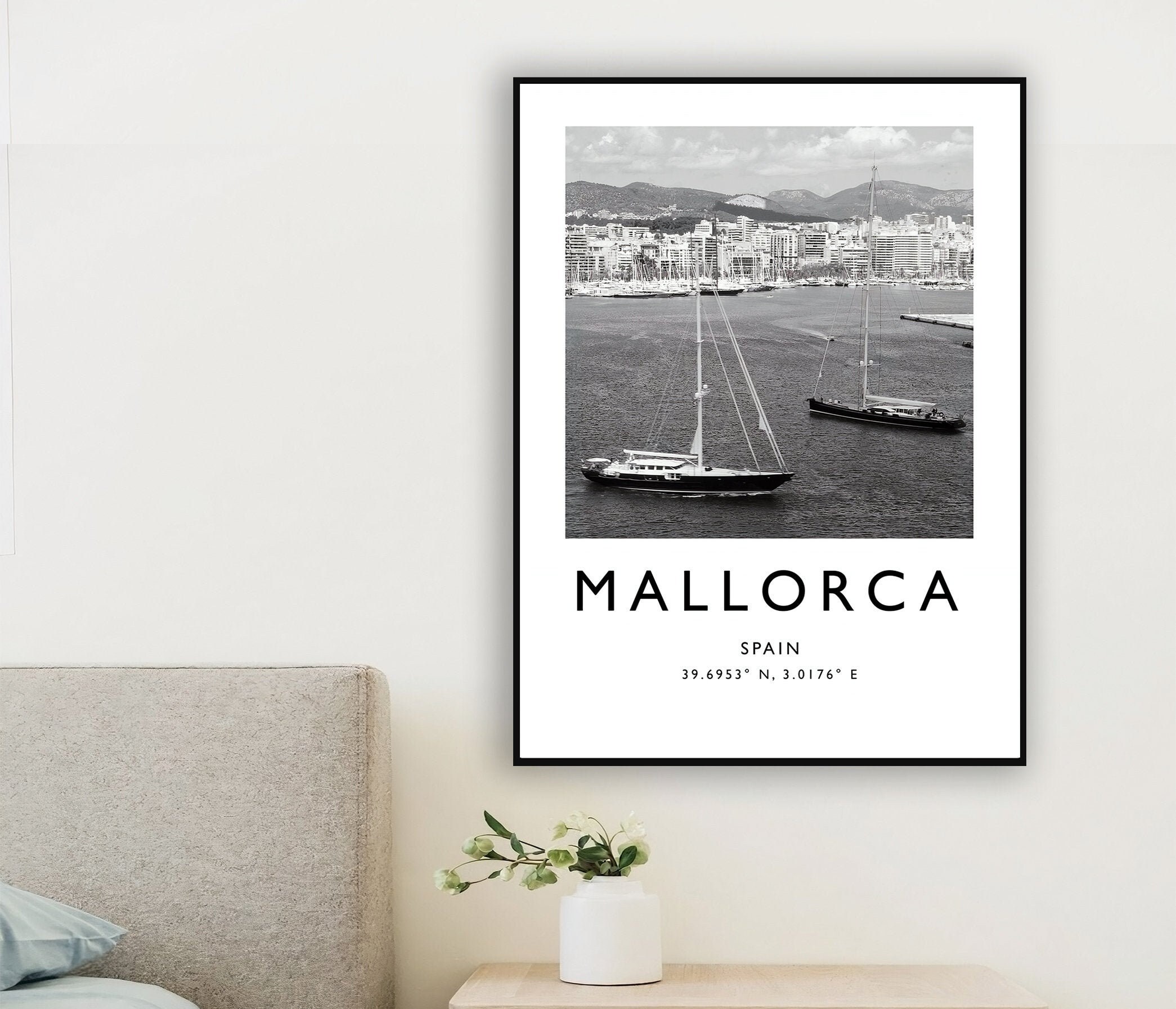 Mallorca Travel Print Mallorca Travel Poster Spain Print | Etsy