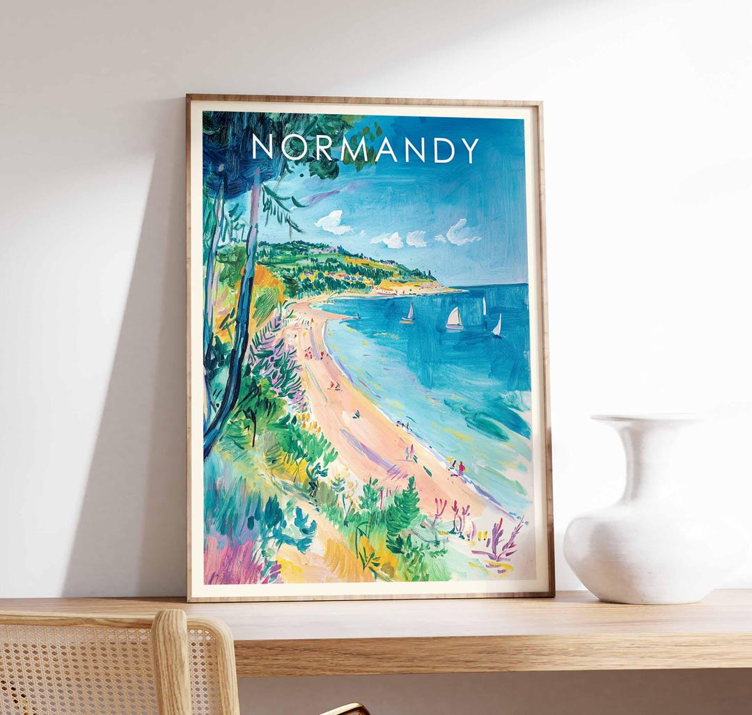 Normandy Poster, France Poster, Normandy Prints, Normandy Wall Art ...