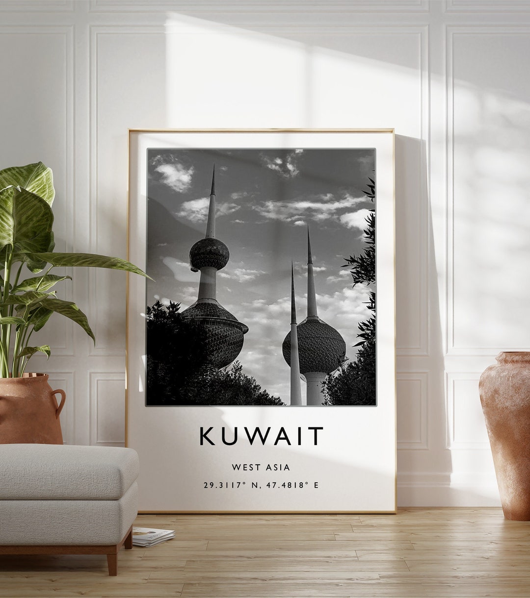 Kuwait Travel Print, Kuwait Travel Poster, Kuwait Travel Gift, Middle ...