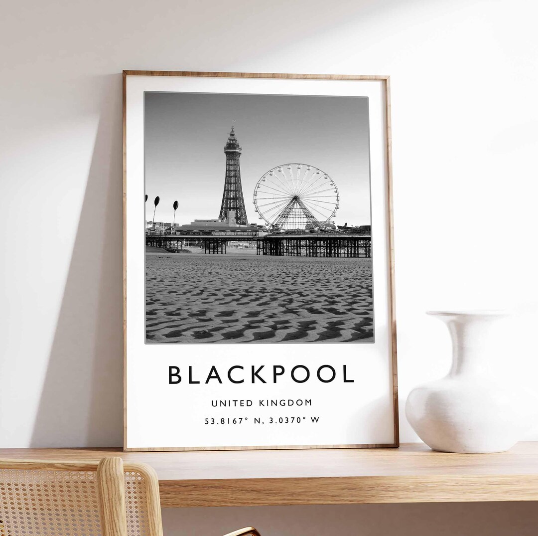 Blackpool Poster, UK Print, Blackpool Wall Art, Blackpool Decor ...