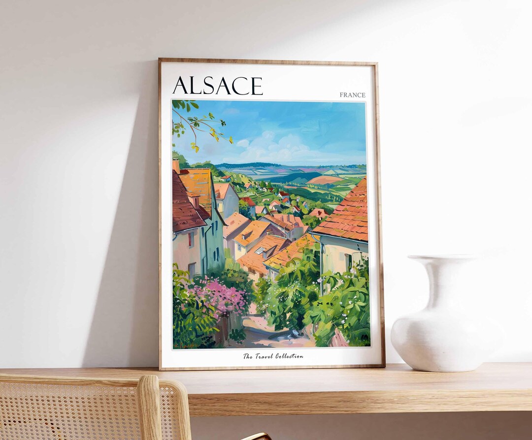 Alsace Poster, France Travel Print, French Decor, Europe Travel Poster ...