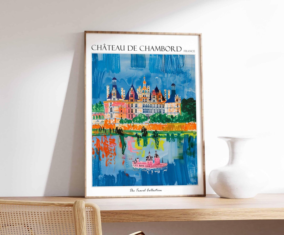 Château De Chambord Poster, France Travel Print, French Decor, Europe ...
