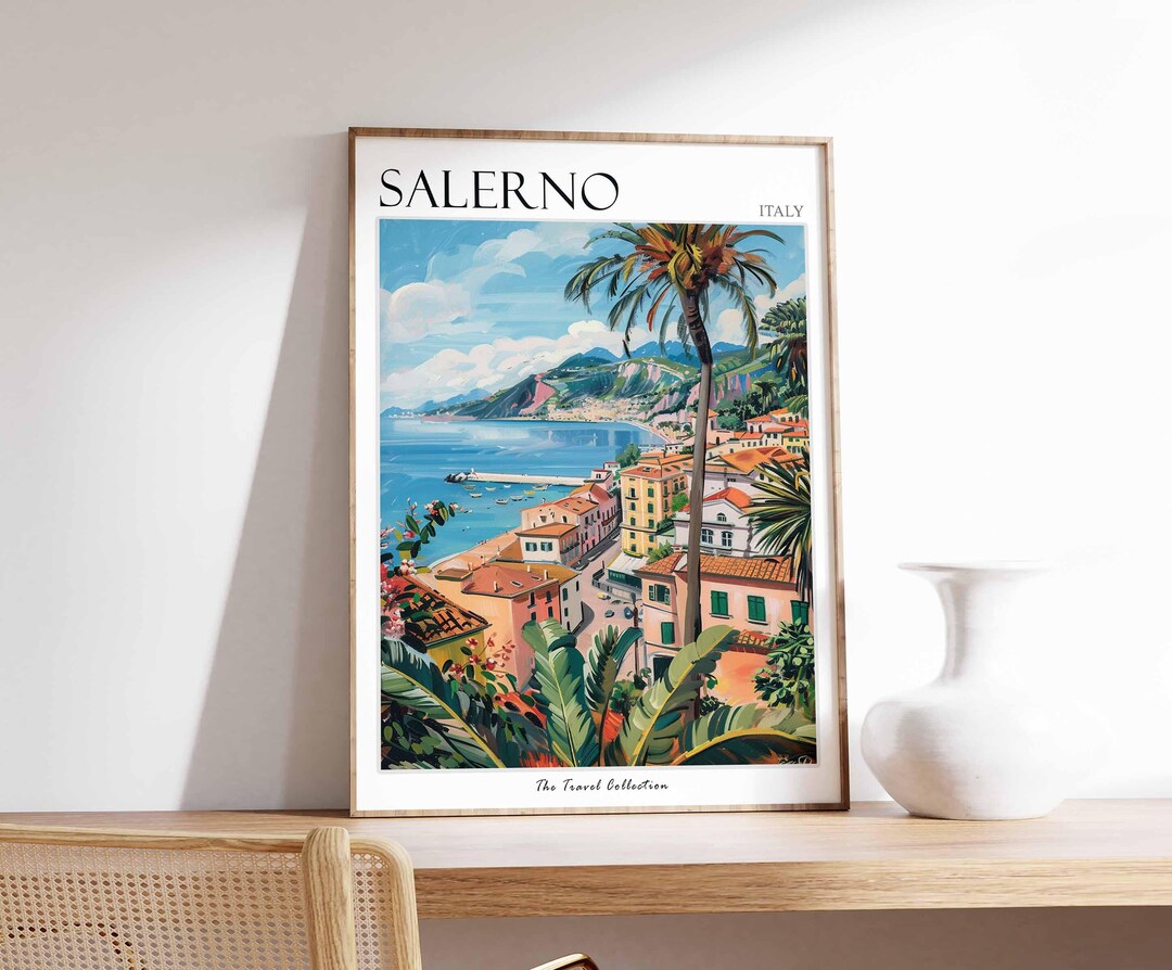 Salerno Poster, Italian Travel Print, Salerno Travel Art, Salerno Wall ...