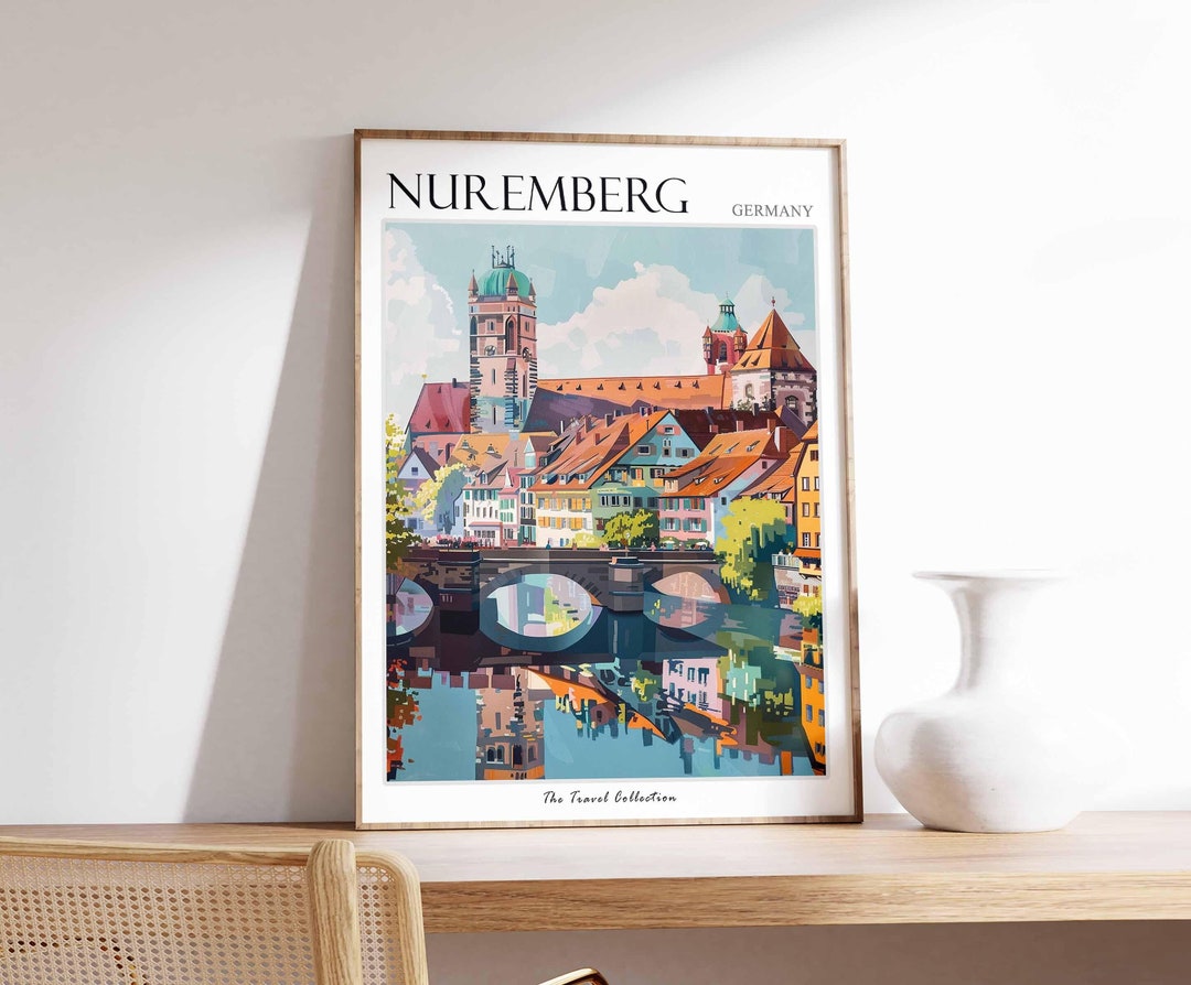 Nuremberg Poster, Germany Travel Print, German Decor, Europe Travel ...