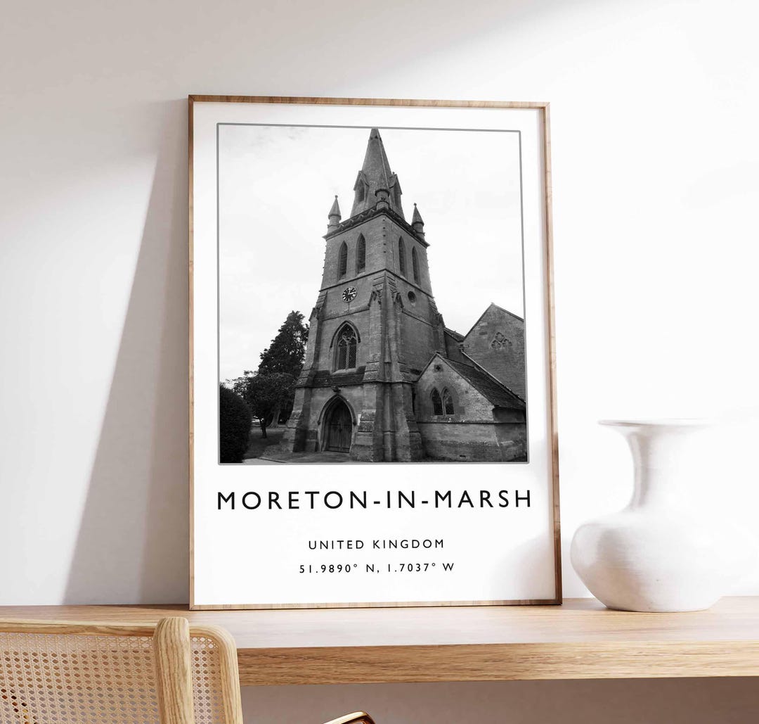 Moreton in Marsh Poster, UK Poster, Moreton in Marsh Print, Water Print ...