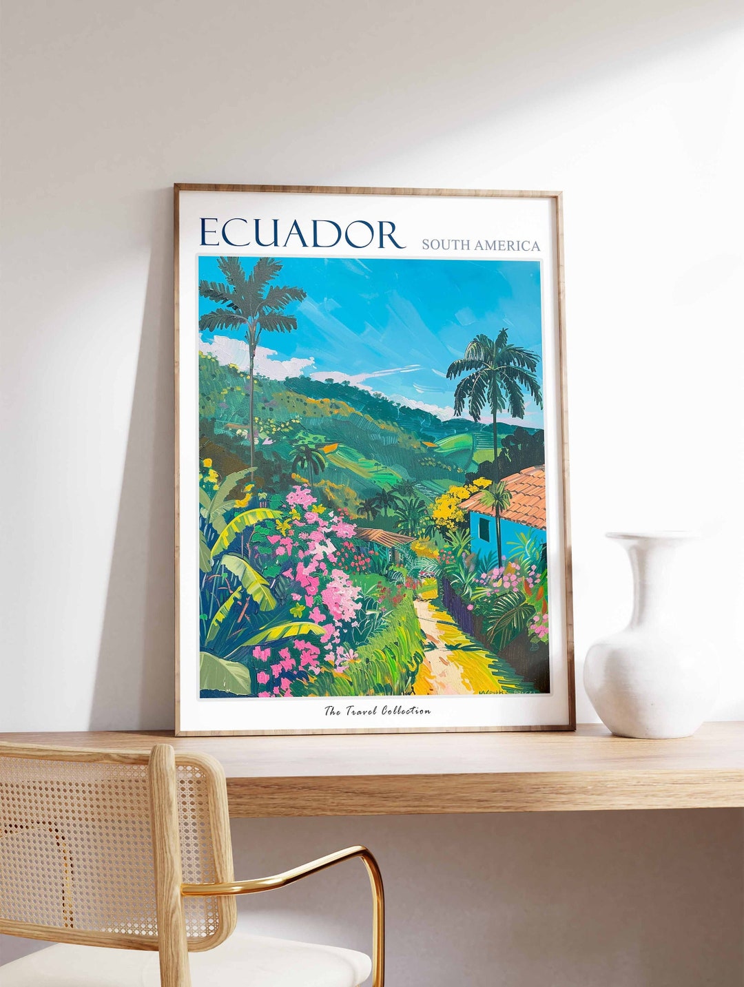 Ecuador Poster, Ecuador Travel Print, Tropical Decor, Botanical Print ...