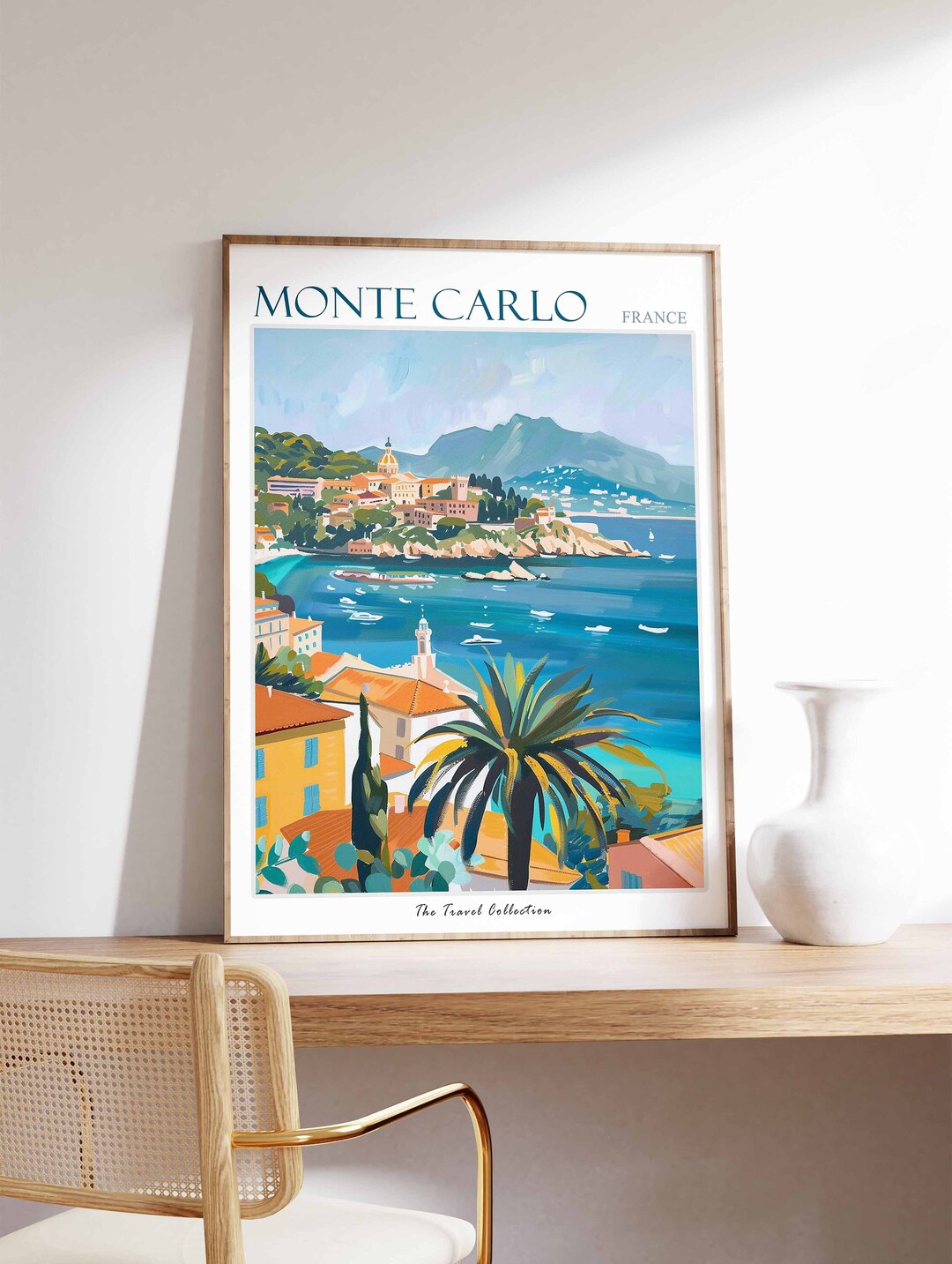 Monte Carlo Poster, Monte Carlo Travel Print, France Travel Poster ...
