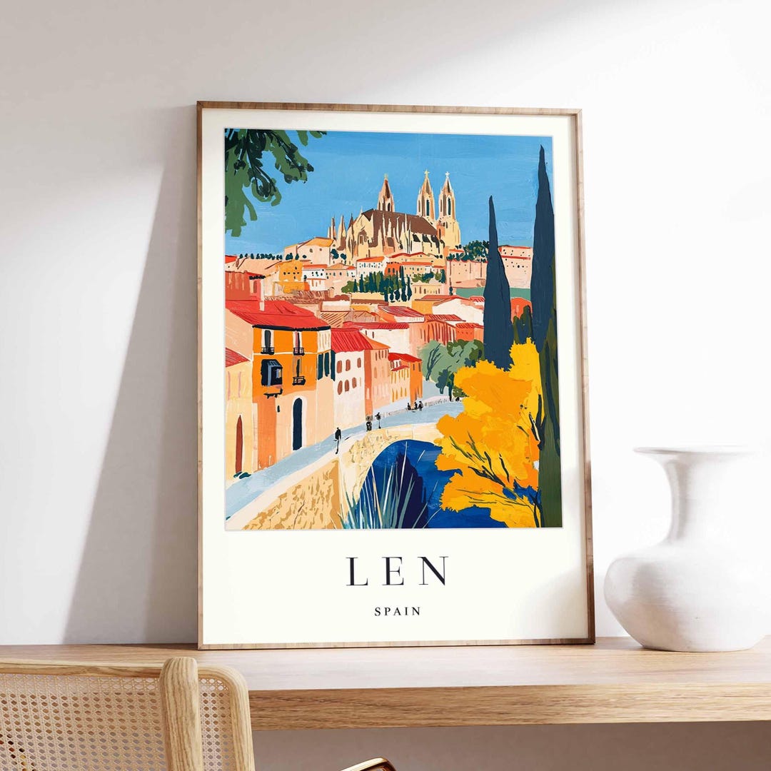 Len Poster, Spain Poster, Spanish Wall Art, Len Spain Prints, Len ...