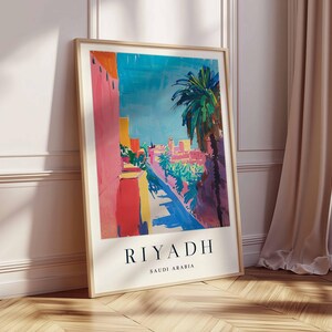Riyadh Poster: Modern Saudi Arabia Cityscape Art Print - Etsy
