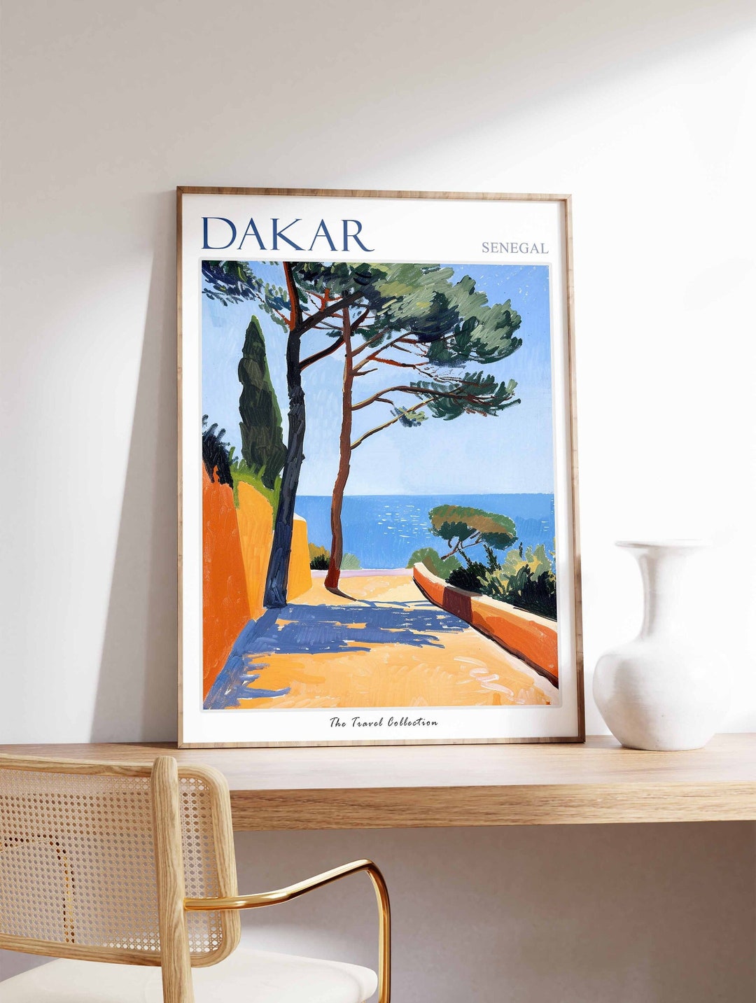 Dakar Poster, Dakar Travel Print, Senegal Travel Poster, African Decor ...