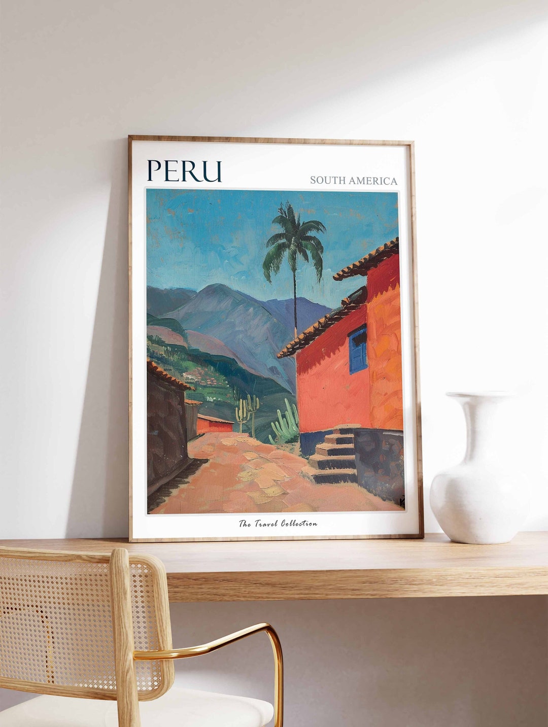 Peru Travel Poster, Peru Travel Print, Tropical Decor, Botanical Wall ...