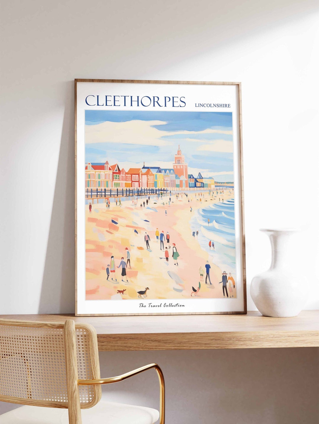 Cleethorpes Poster, Cleethorpes Travel Print, Lincolnshire Poster ...