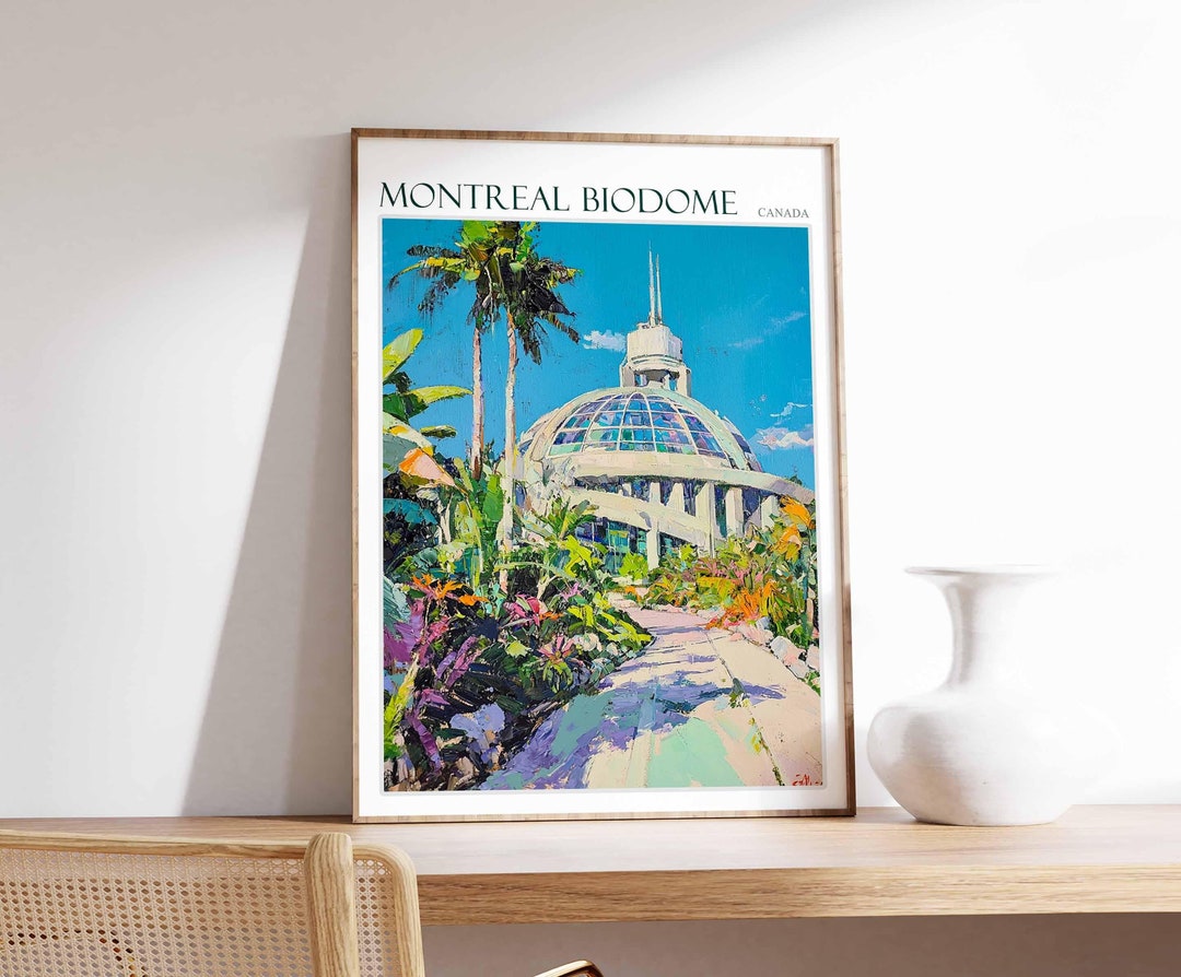 Montreal Biodome Poster, Montreal Biodome Travel Poster , Canadian ...