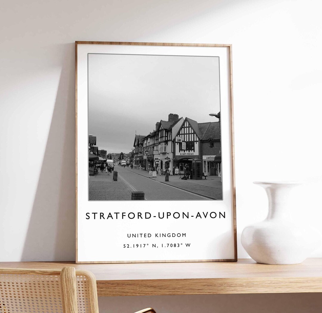 Stratford-upon-avon Poster, UK Poster, Stratford-upon-avon Wall Art ...