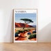 Namibia Poster, Namibia Travel Print, Tropical Decor, African Decor, Africa Travel Print ...