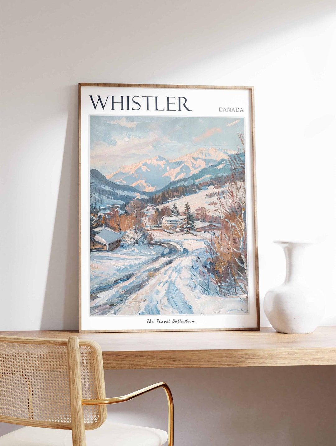 Whistler Poster, Whistler Travel Print, Ski Poster, Landscape Wall Art ...