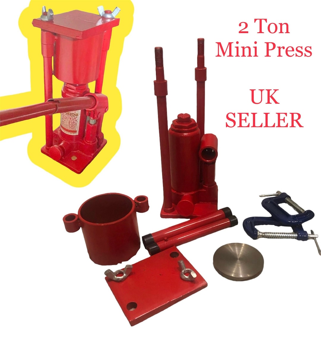 2 Ton Mini Hydraulic Jack Puck Press With Round Mould for Coffee Spices ...