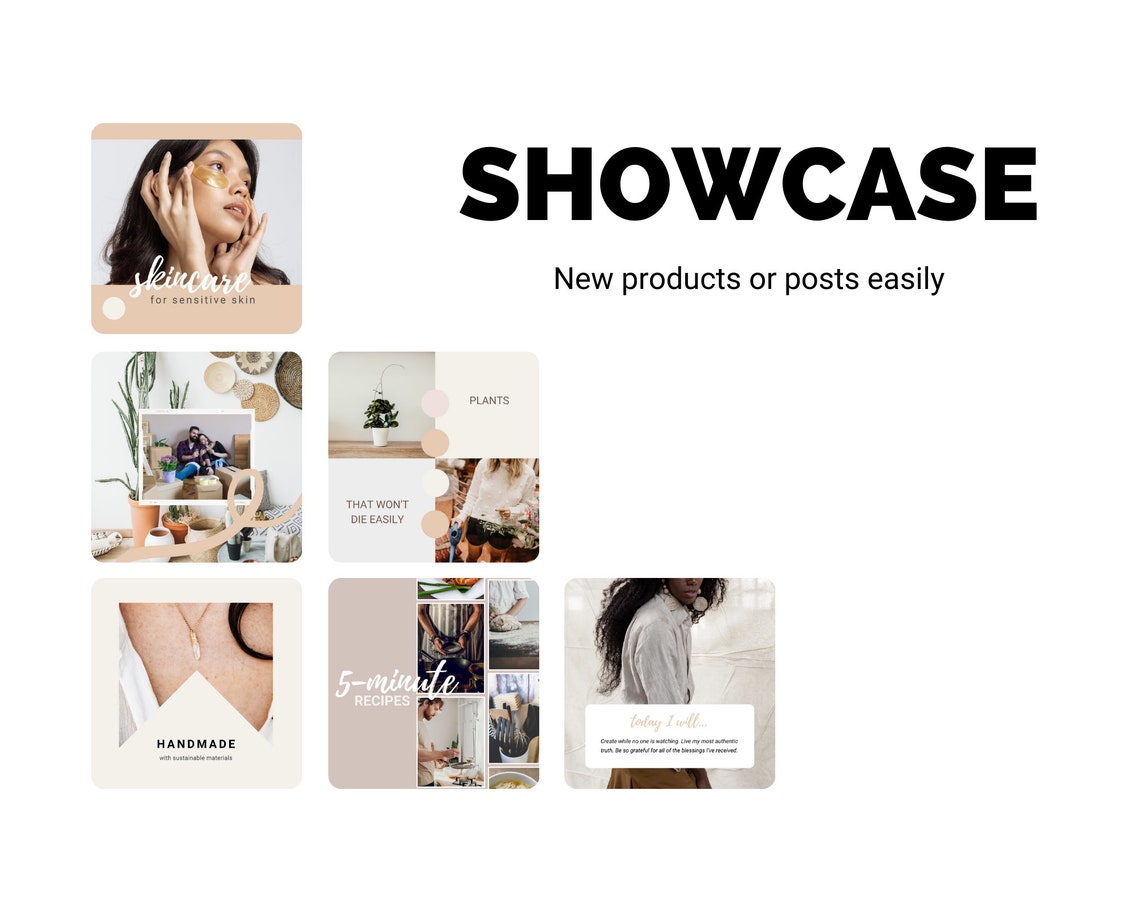 Small Business Instagram Template Bundle | Canva Social Media Template ...