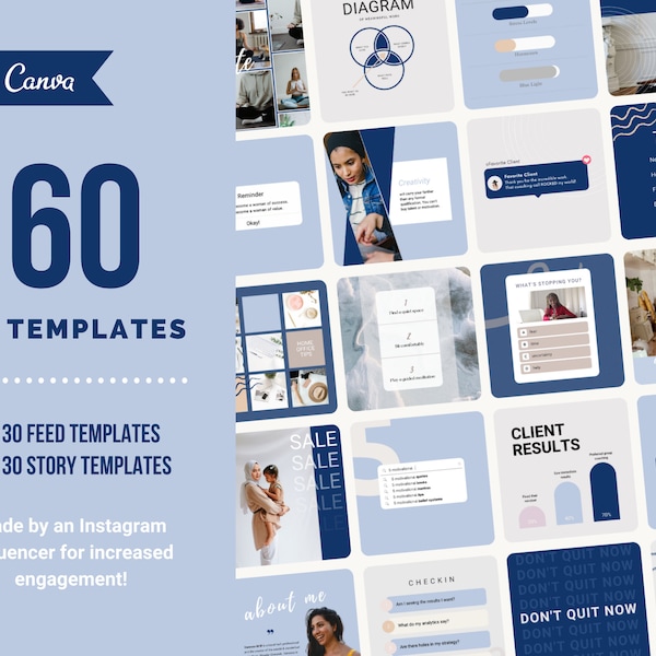 Canva Template Instagram - Etsy