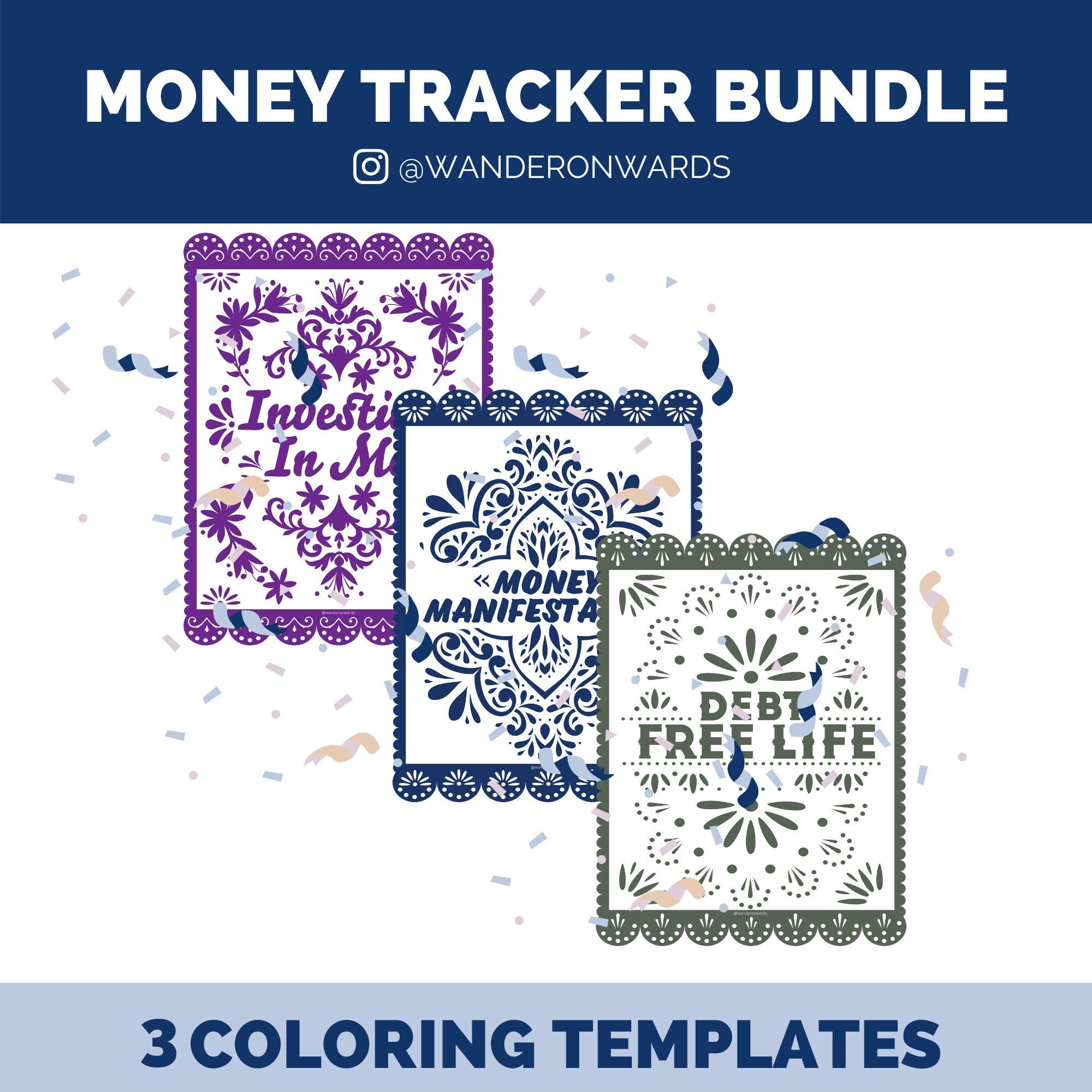 Money Tracker Bundle | Printable, Digital Finance Planner, Debt ...