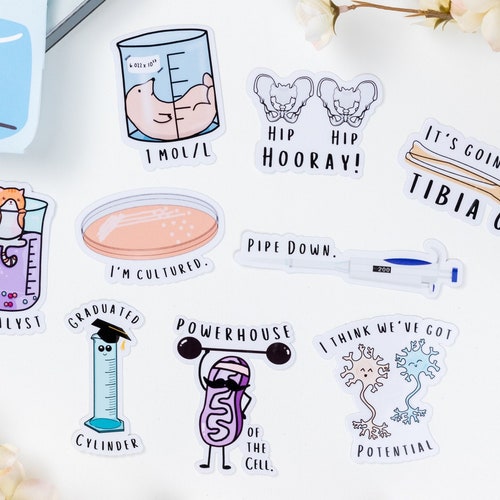Chemistry Pun Stickers Science Chemistry Orgo Pre-med | Etsy