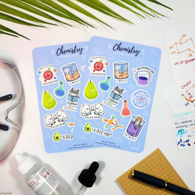 Chemistry Stickers - Etsy