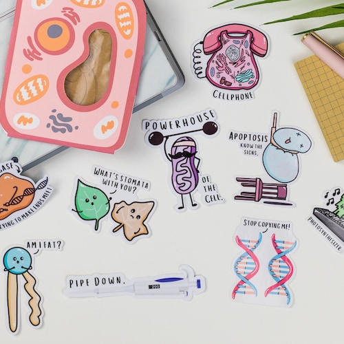 Biology Sticker Sheet Science Genetics Pre-med Bullet - Etsy