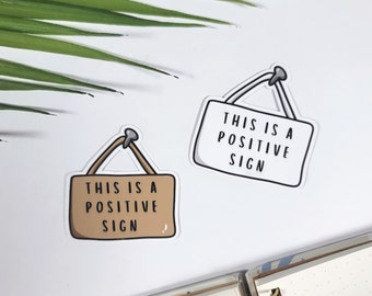 Positive Pun Sticker - Etsy