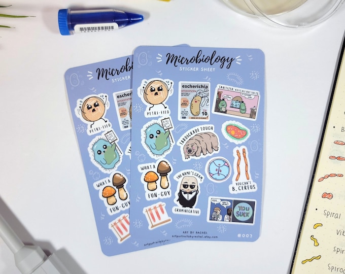 Biology Sticker Sheet Science Genetics Pre-med Bullet - Etsy