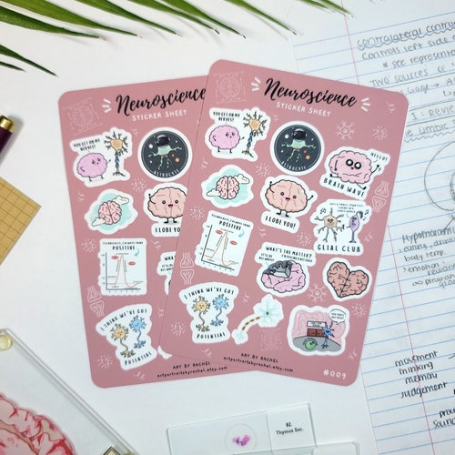 Biology Sticker Sheet Science Genetics Pre-med Bullet - Etsy