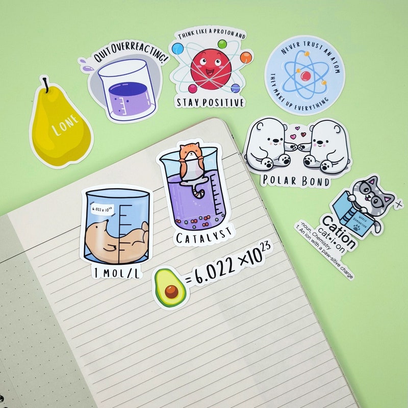 Chemistry Stickers - Etsy