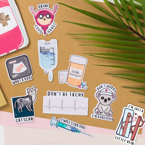 Nursing Pun Stickers Science Nursing Pre-med Anatomy - Etsy