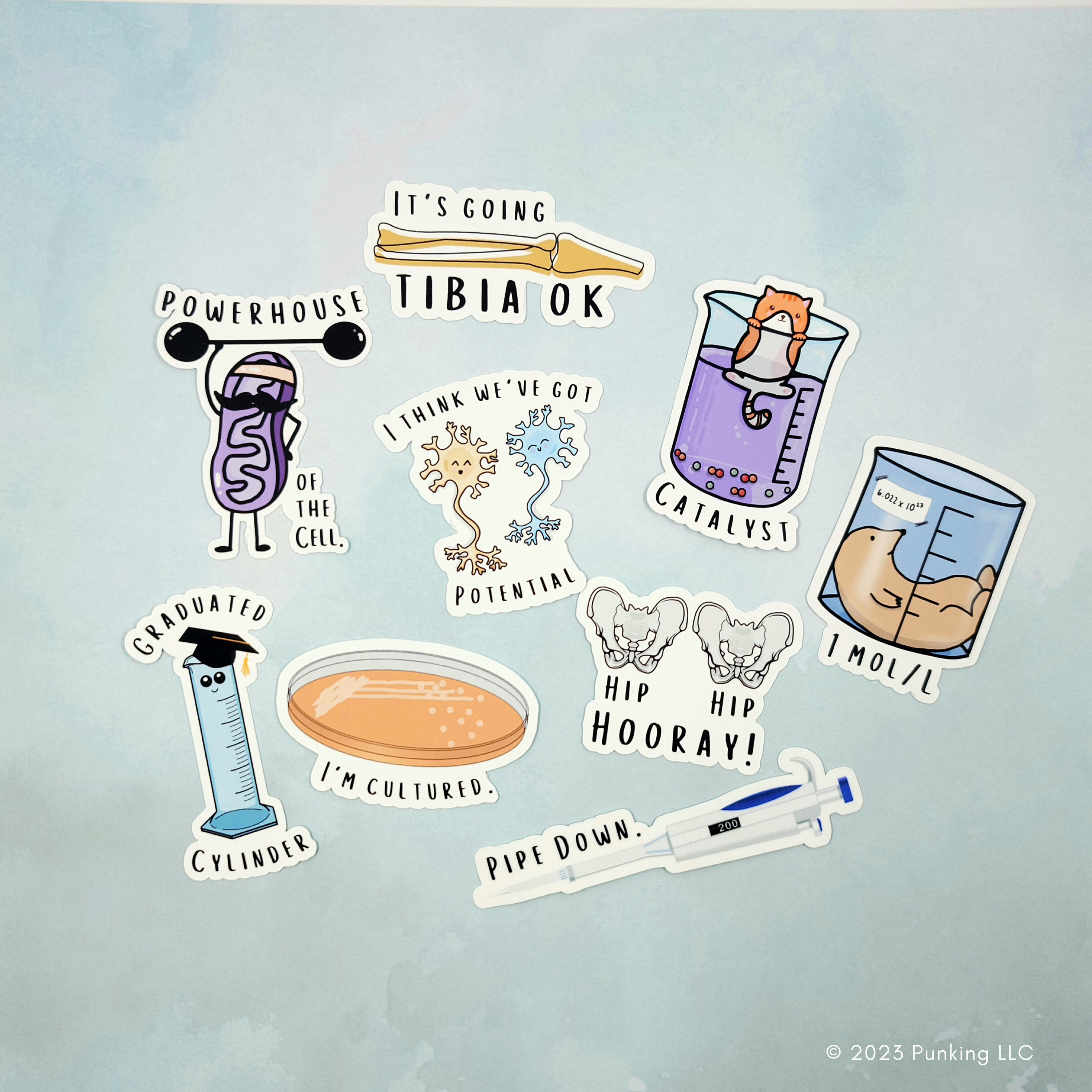 Science Pun Stickers Science Biology Chemistry Pre-med - Etsy