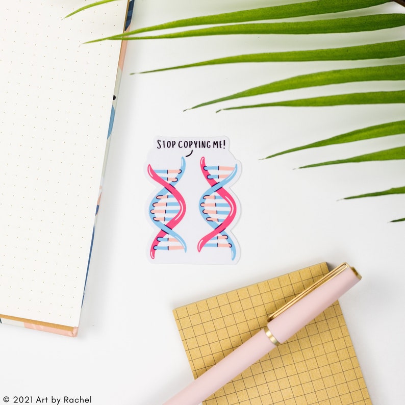 Genetics Pun Stickers Science Biology Genetics Pre-med - Etsy